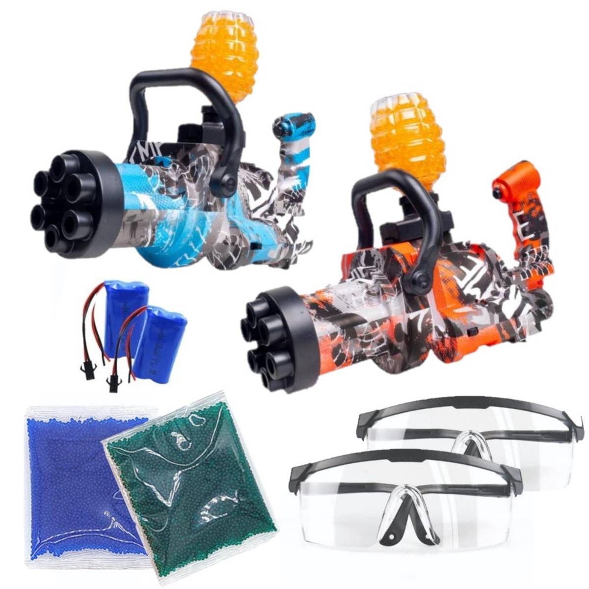 Gel Blasterz - Pakkesett - 2stk Z134 Minigun - Game-On.no