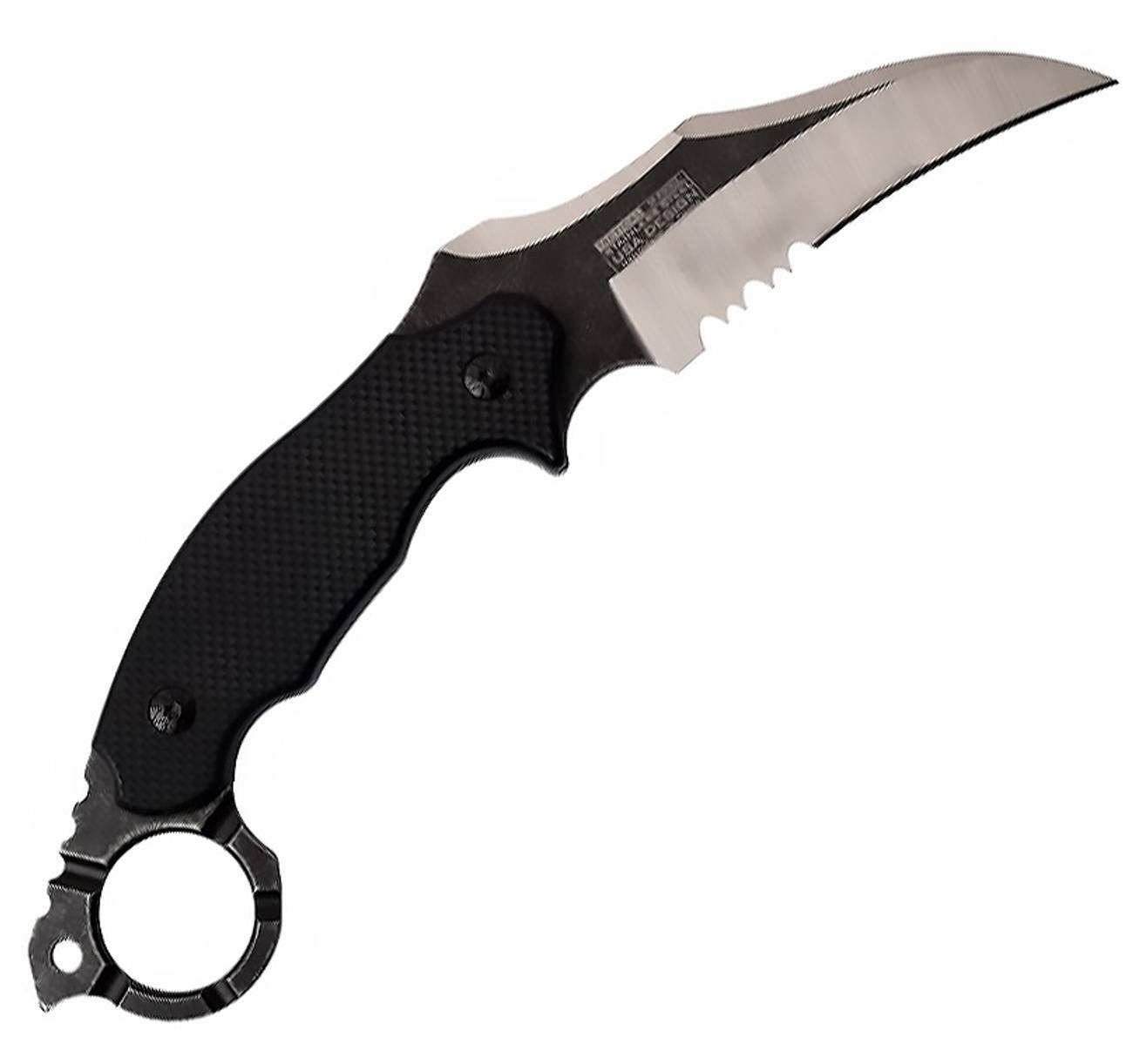 TF - Hawkbill Kniv Fixed Blade - Svart/Sølv - Game-On.no